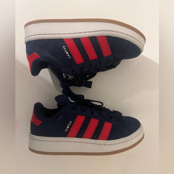 adidas | Shoes | Adidas Campus Navy Red Shoes Kids 2 | Poshmark